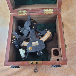WW2 British RAF Military Flying Boat Sextant by Henry Hughes and Son ...