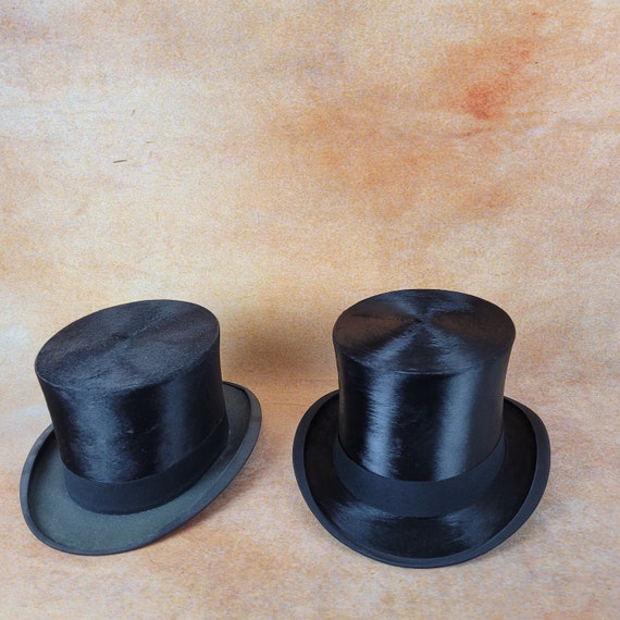 Antique Black Silk Top Hat by Dunn and Co of Piccadil… - Gem