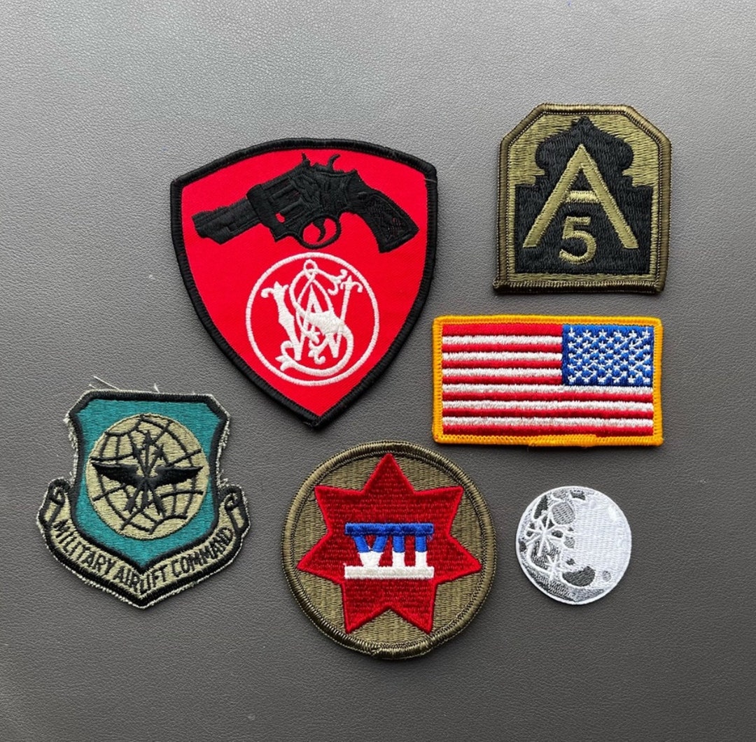 Lot of 6 Vintage Embroidered Patches - Etsy