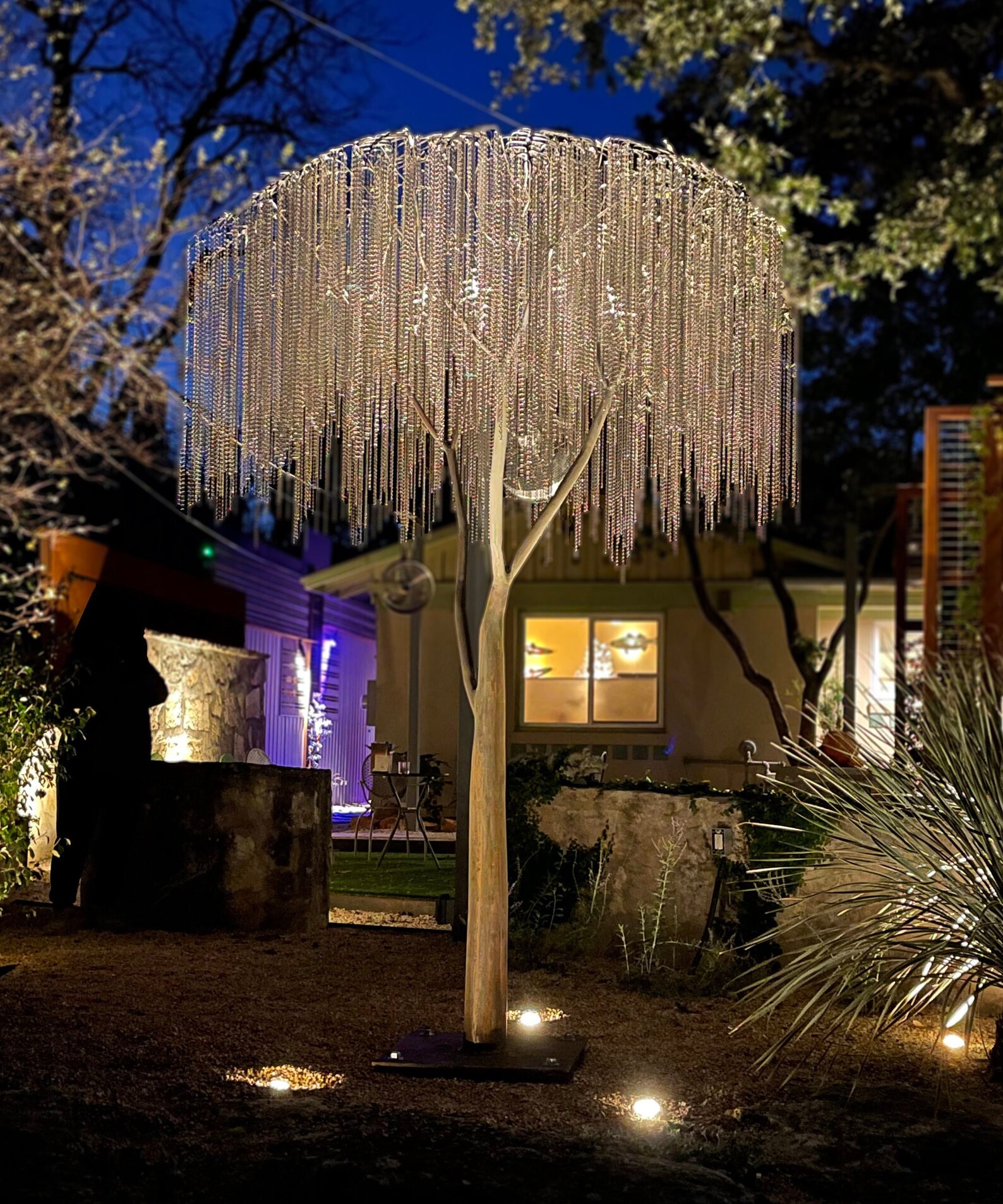 Arbor Aeternia - Kinetic Tree Sculpture - Modern Outdoor Art - Large ...
