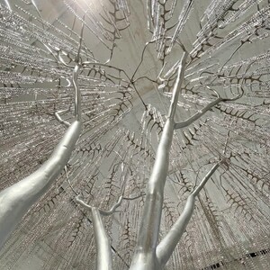 Arbor Aeternia - Kinetic Tree Sculpture - Modern Outdoor Art - Large ...
