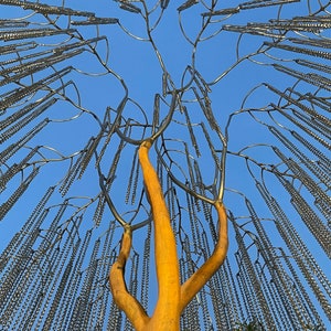 Tree Sculpture - Kinetic Outdoor Sculpture - Stainless Steel Modern Art ...