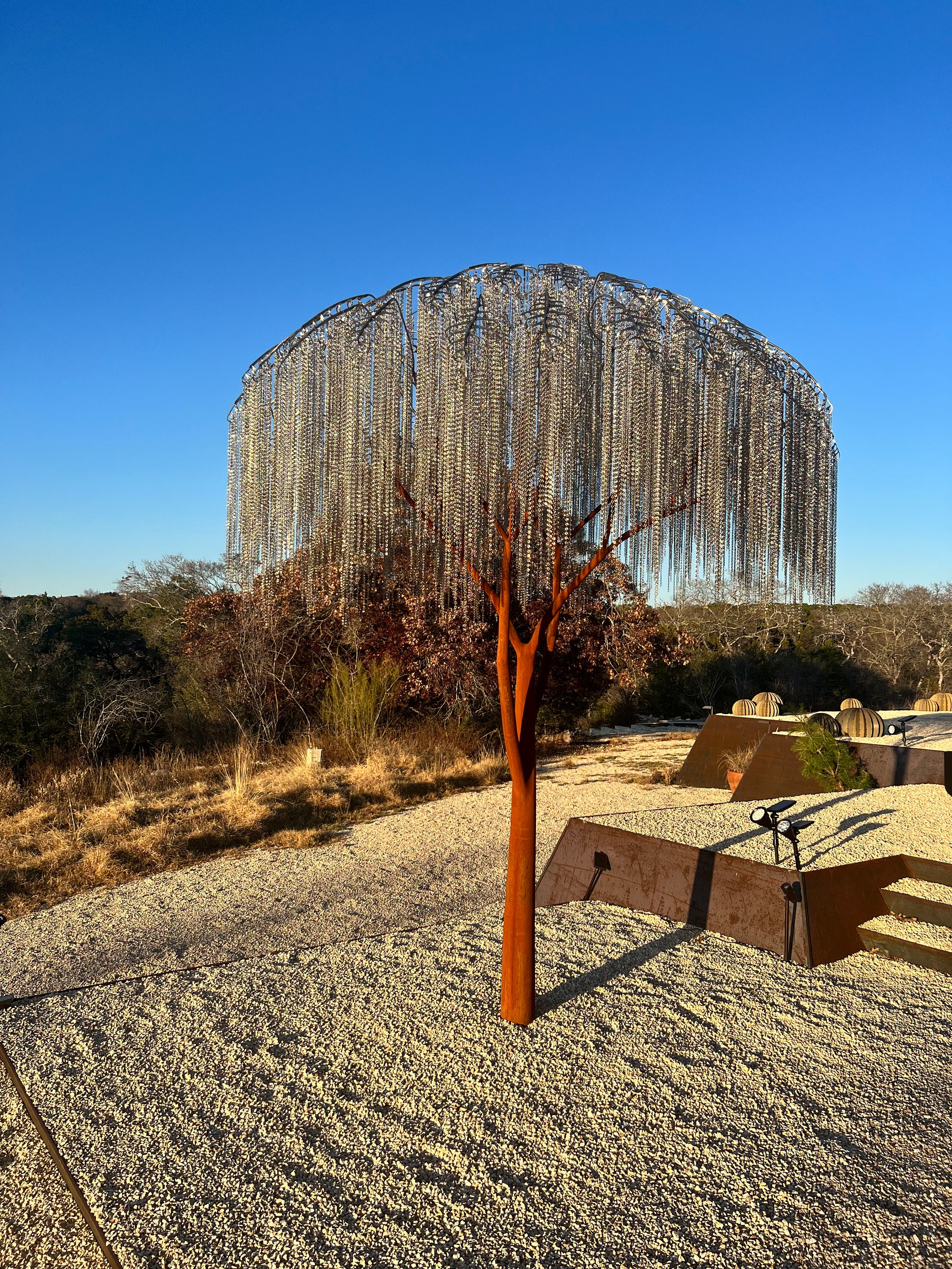 Outdoor Metal Tree Sculpture Trees And Mountains Handmade Metal Indoor