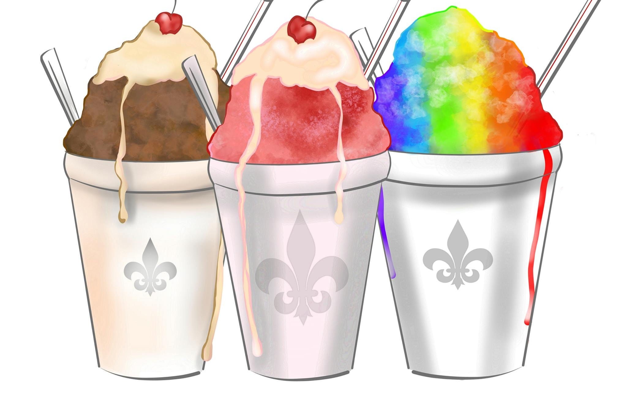 New Orleans Snoball Art Print – Colorful NOLA Wall Decor, Louisiana ...