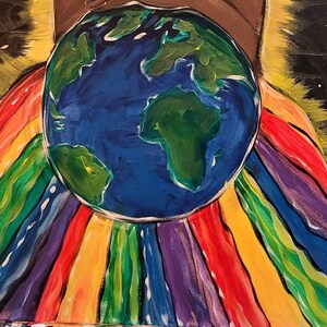 Mother Earth Art - Universe Art Print - Mother Earth - Mother Nature ...