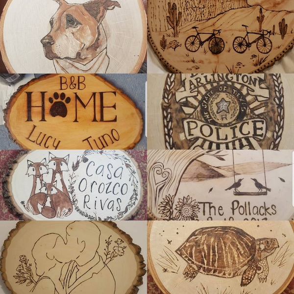 Wood Burning Art - Etsy