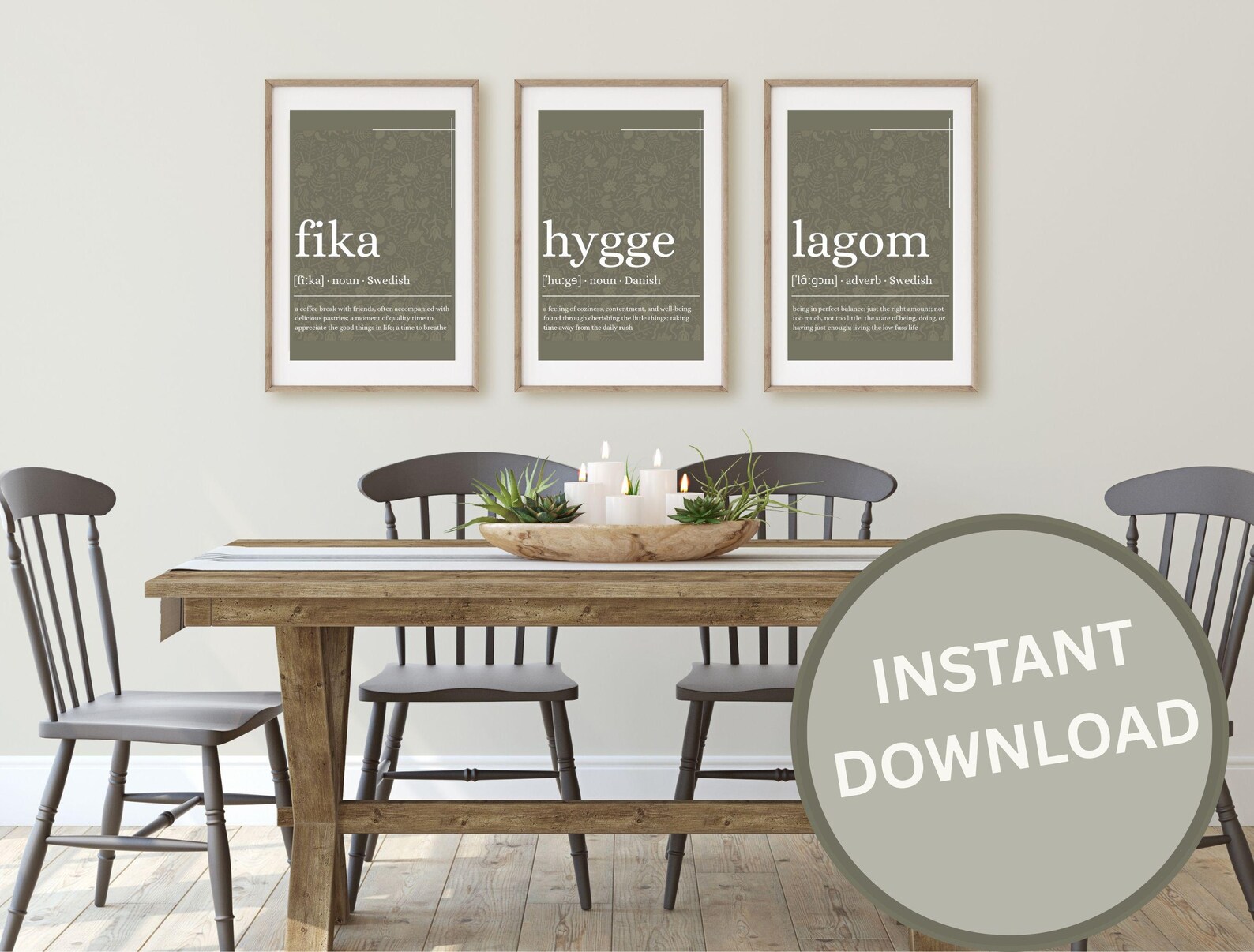 Printable Nordic Definition | Instant Download | Fika Hygge Lagom ...