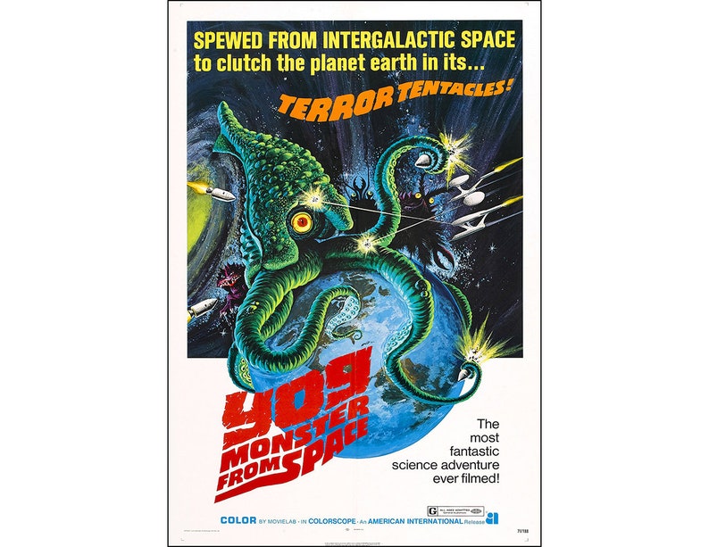 Yog Monster From Space Movie Poster Print 1970 Sci-fi One Sheet Artwork ...