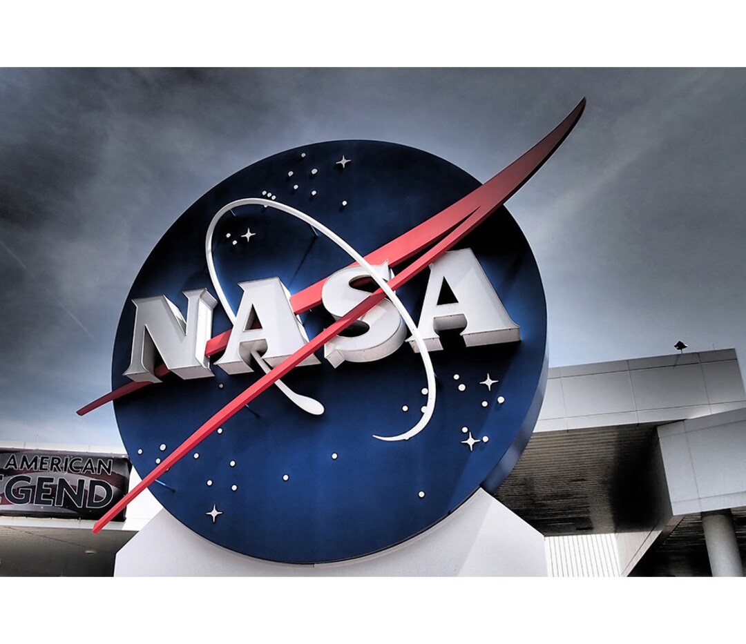 NASA Emblem Sign Logo - Space Photo - NASA Space Poster - Space Art - Etsy