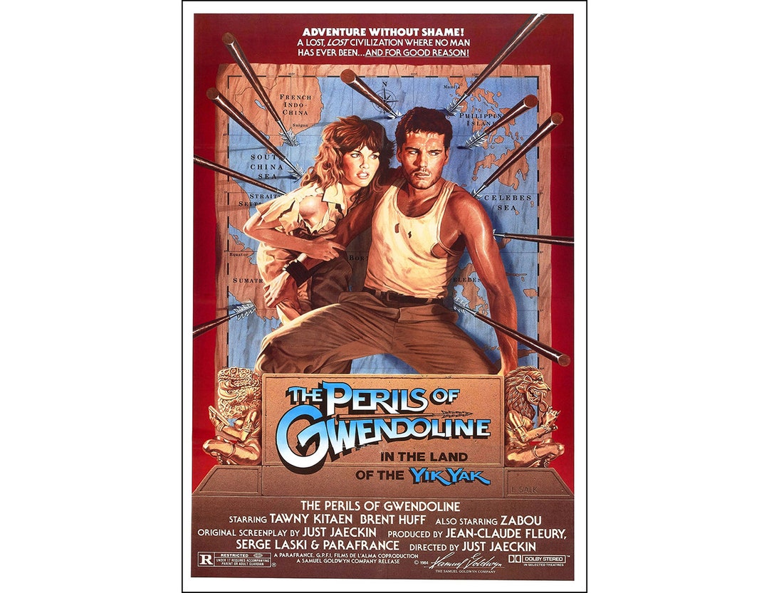 The Perils of Gwendoline Movie Poster 1984 Action One Sheet Artwork - Etsy