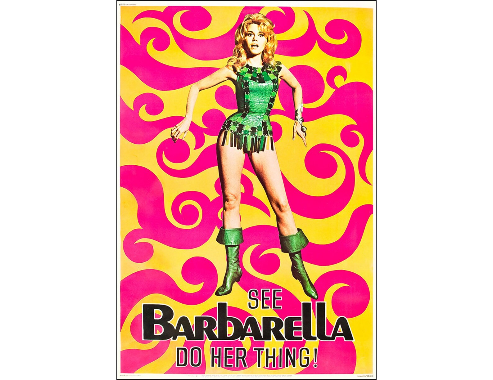 Buy Barbarella Movie Poster Print 1968 Science Fiction One Sheet ...