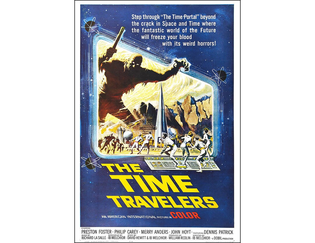 The Time Travelers Movie Poster Print 1964 Science Fiction One Sheet ...