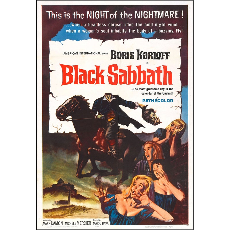 Black Sabbath Movie Poster - Etsy