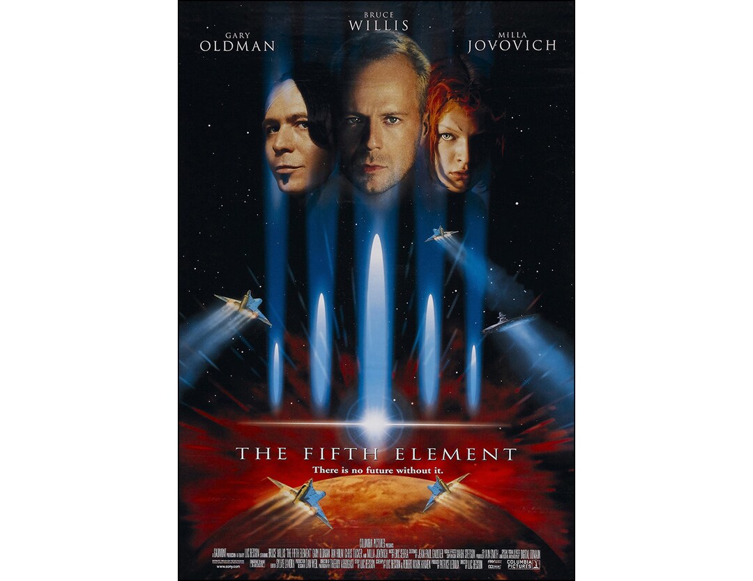 The Fifth Element Movie Poster - 1997 - Action - One Sheet Artwork - Etsy
