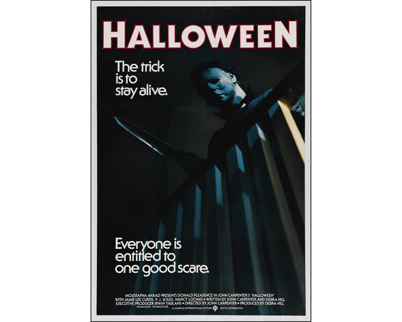 Halloween Movie Poster - 1978 - Horror - One Sheet Artwork - Digital ...