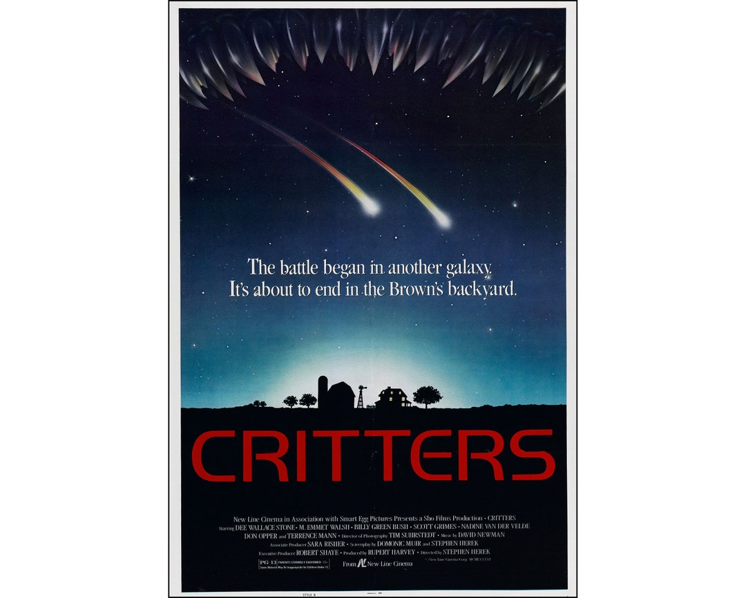 Critters Movie Poster 1986 Horror One Sheet Artwork - Etsy