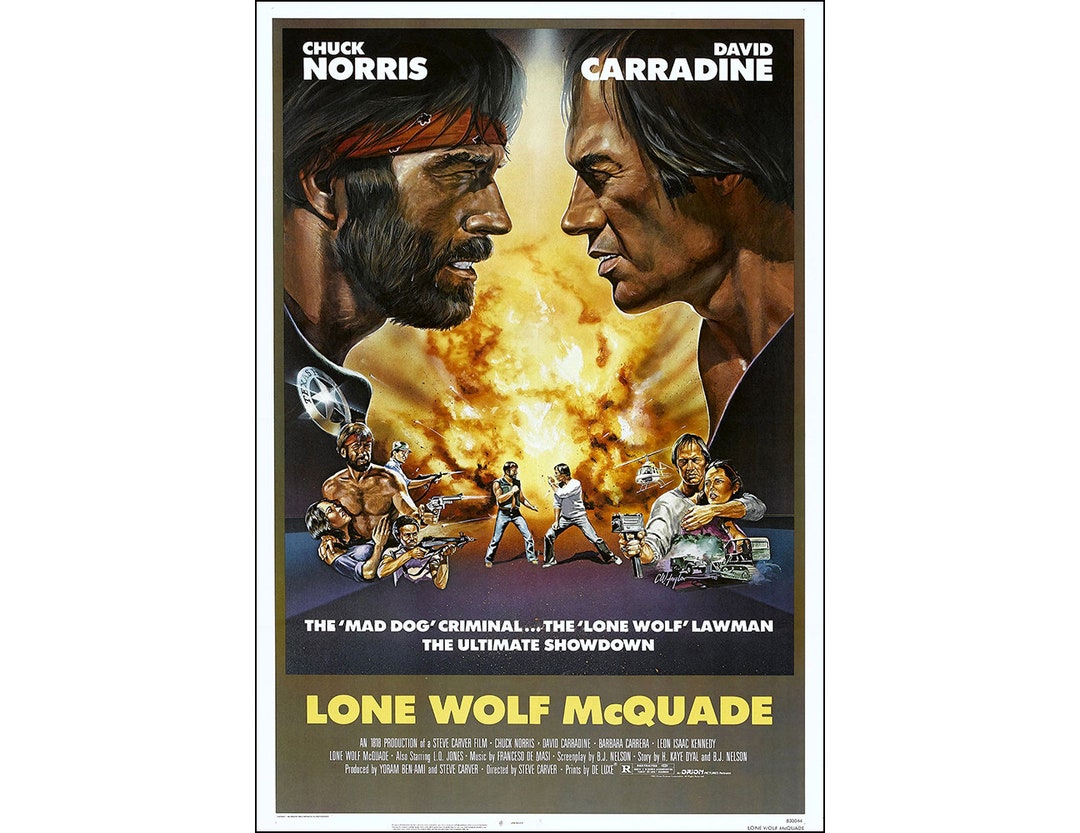 Lone Wolf Mcquade Movie Poster 1983 Action One Sheet Artwork - Etsy