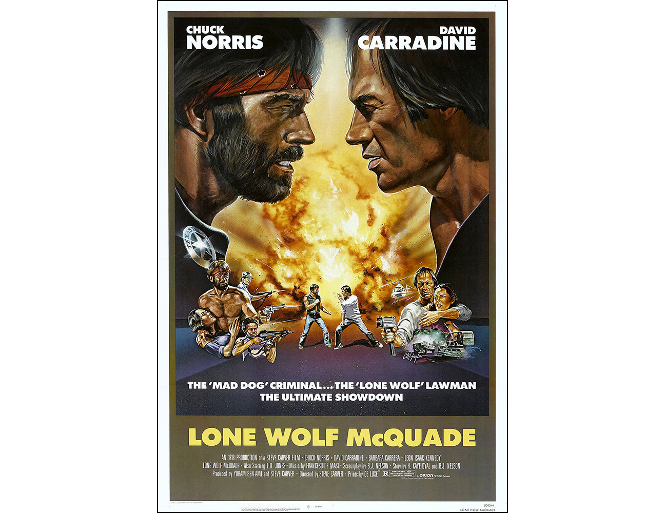 Lone Wolf Mcquade Movie Poster 1983 Action One Sheet Artwork - Etsy