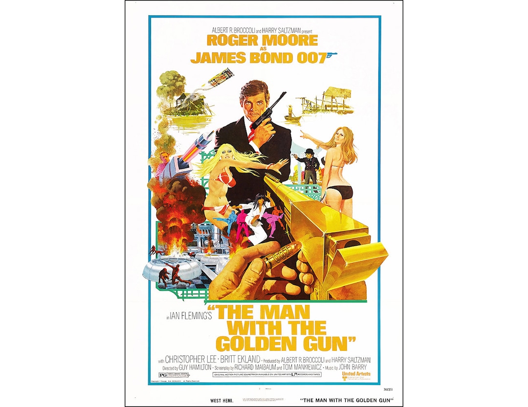 The Man With the Golden Gun Movie Poster - 1974 - Action - One Sheet ...