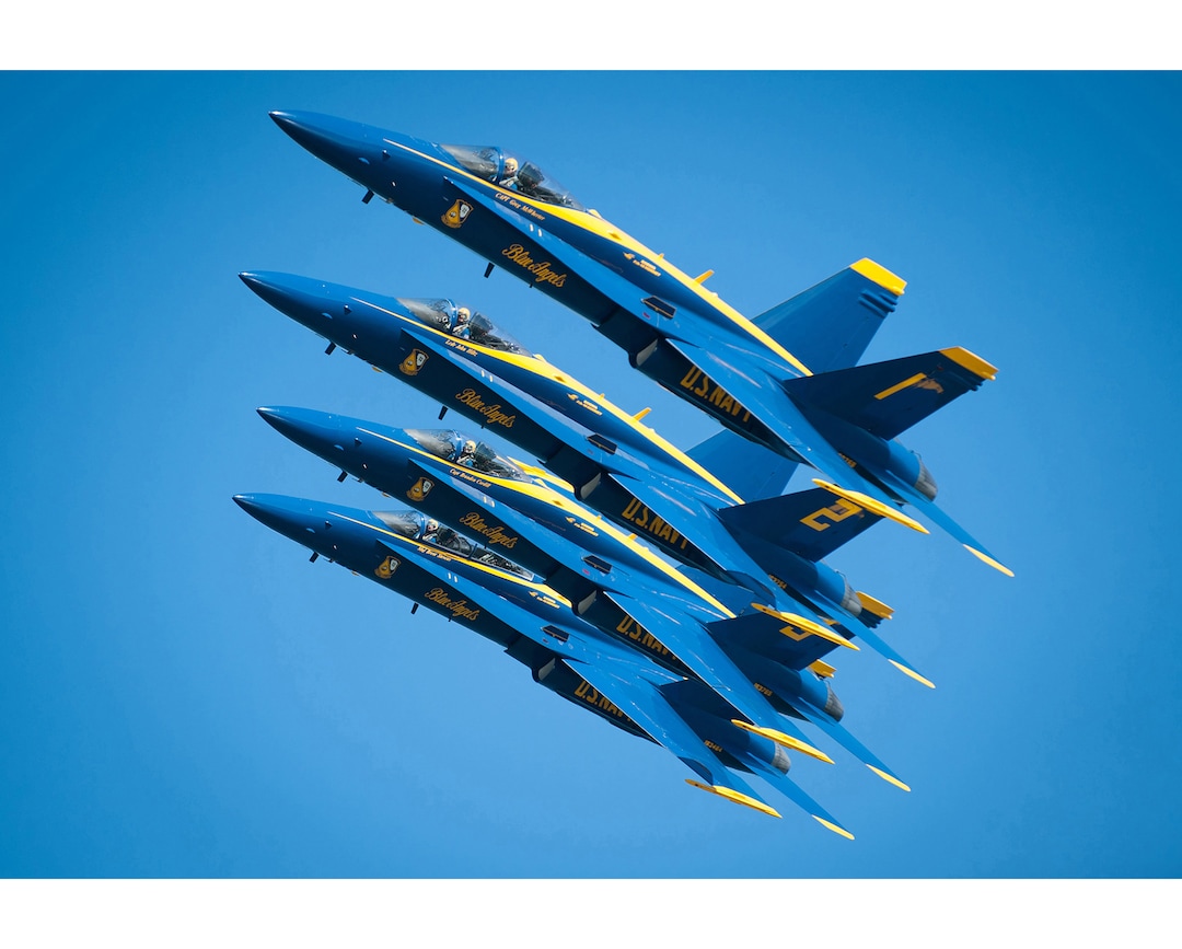 Blue Angels F-18 Formation - Military Jet Photo - Digital Download - Etsy