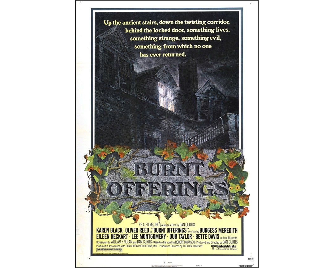 Burnt Offerings Movie Poster 1976 Horror One Sheet Artwork Digital ...