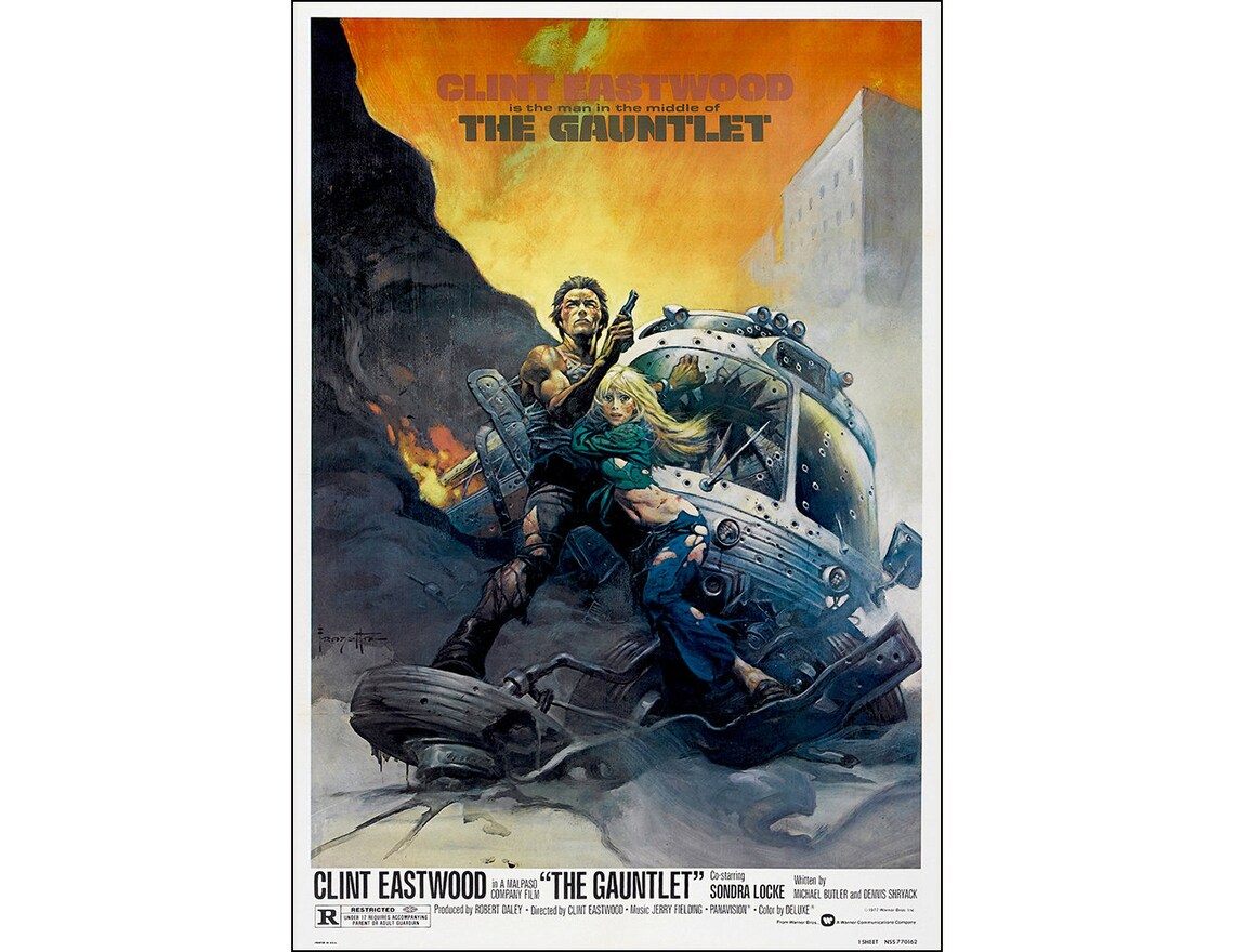 The Gauntlet Movie Poster 1977 Action One Sheet Artwork - Etsy