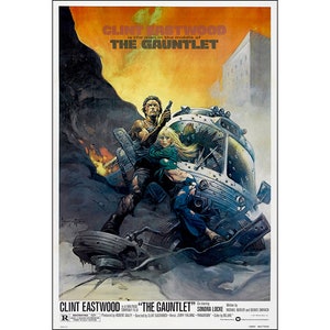 The Gauntlet Movie Poster - 1977 - Action - One Sheet Artwork - Etsy
