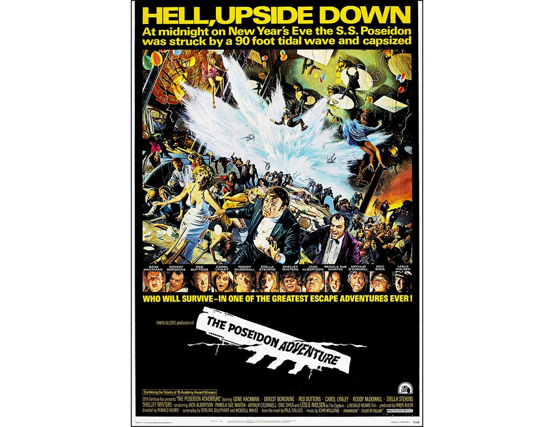 The Poseidon Adventure Movie Poster - 1972 - Action - One Sheet Artwork ...