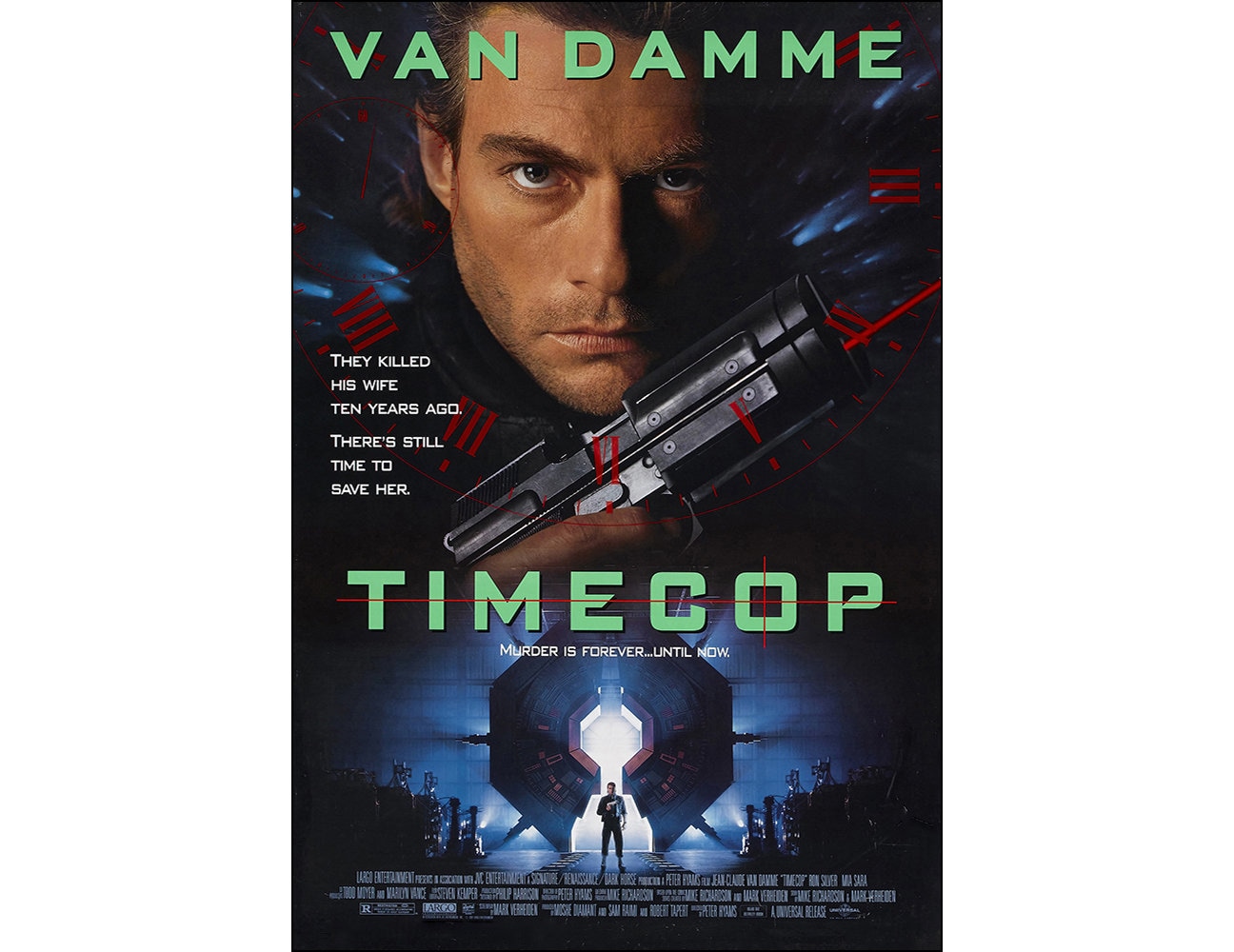 Timecop Movie Poster 1994 Van Damme Action One Sheet Artwork - Etsy