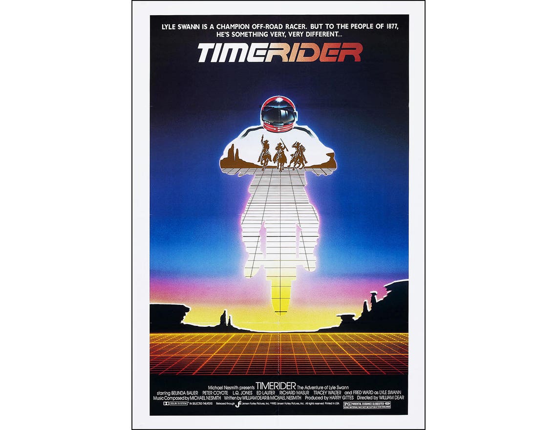 Timerider Movie Poster Print 1982 Science Fiction One | Etsy
