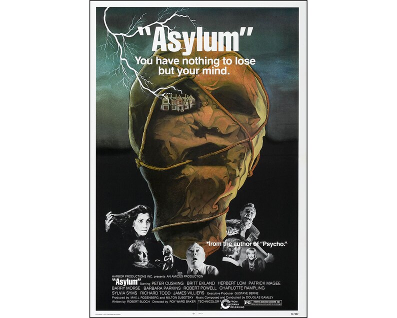 Asylum Movie Poster 1972 Horror One Sheet Artwork - Etsy
