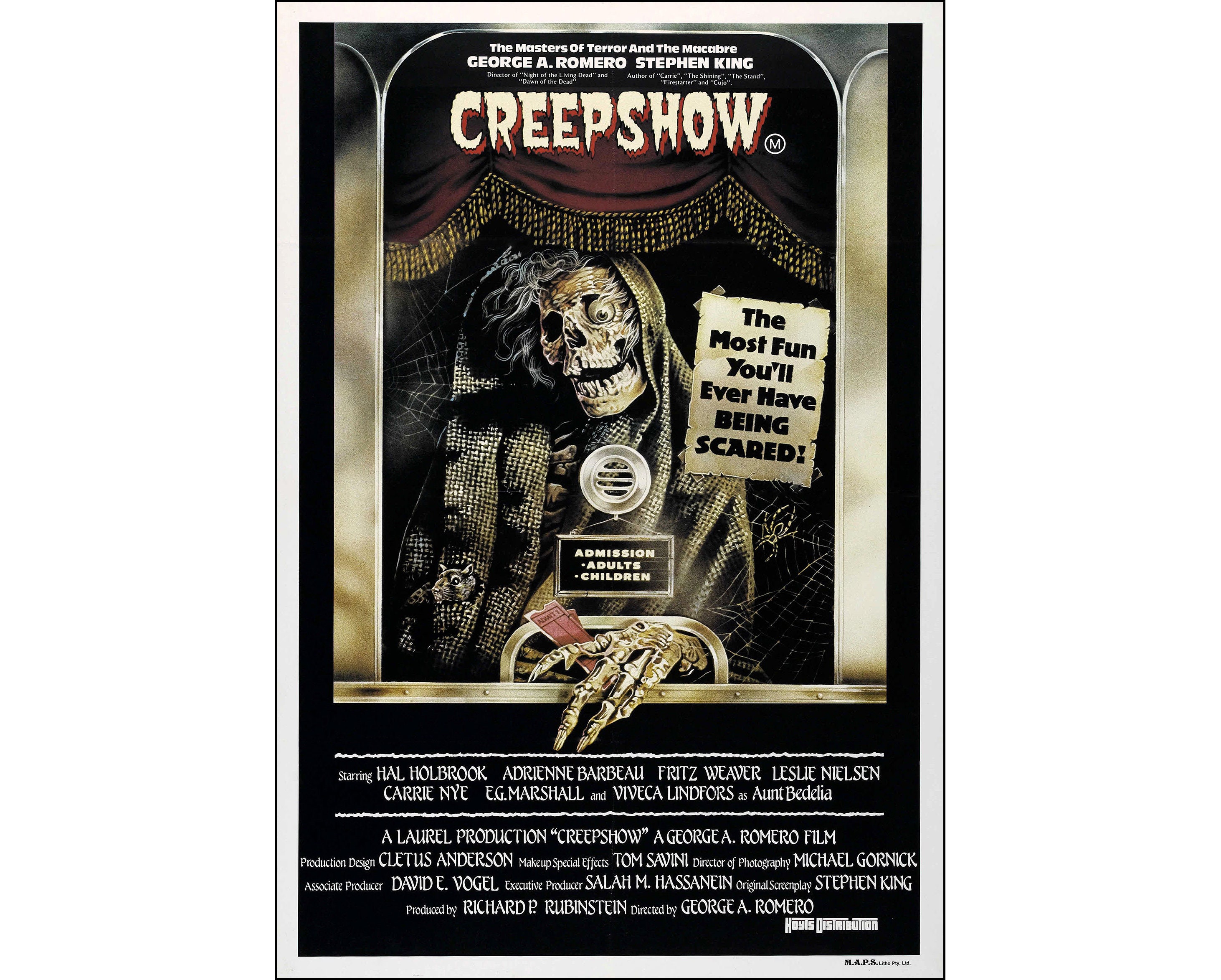 Creepshow Movie Poster 1982 Horror One Sheet Artwork Digital Download ...