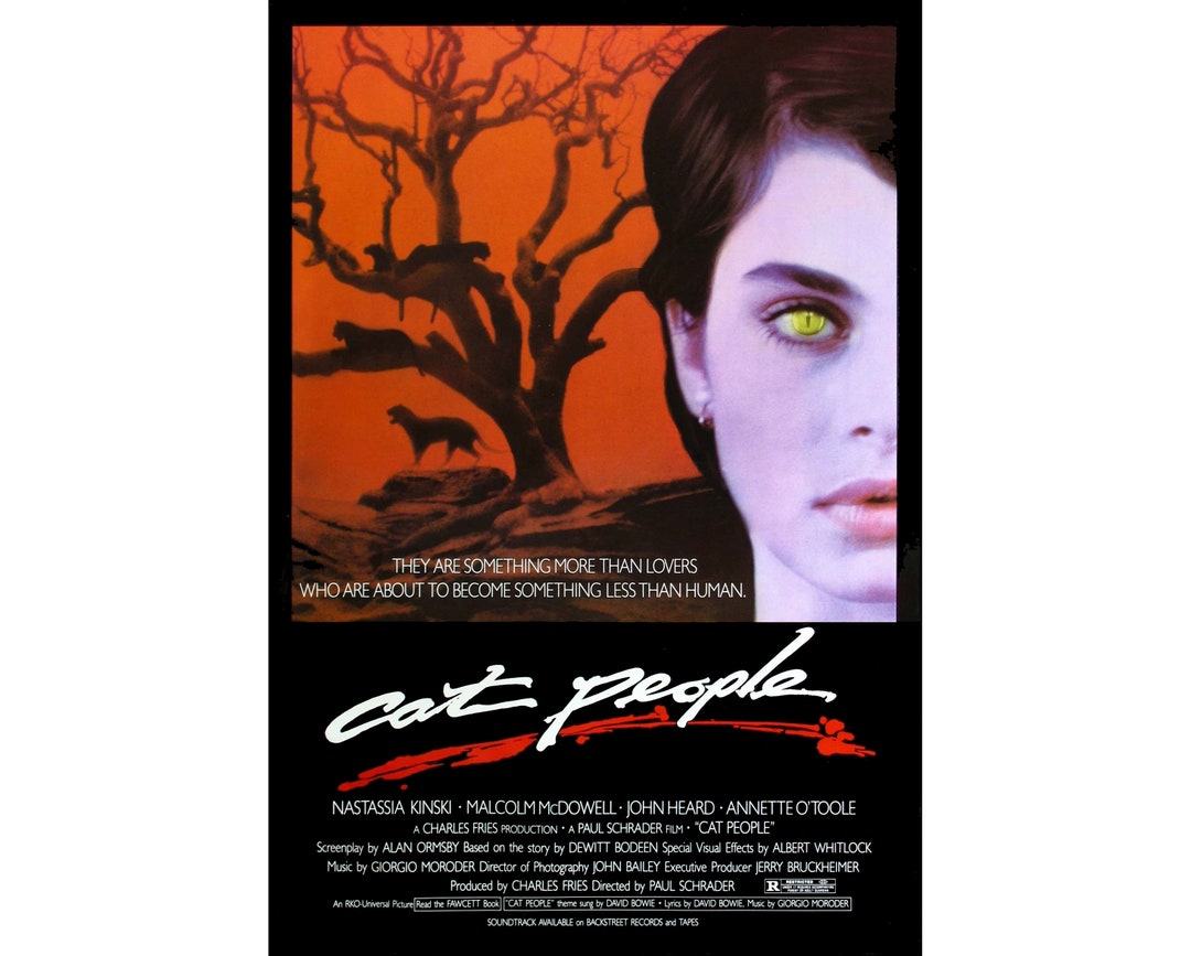 Cat People Movie Poster 1982 Horror One Sheet Artwork Digital Download ...