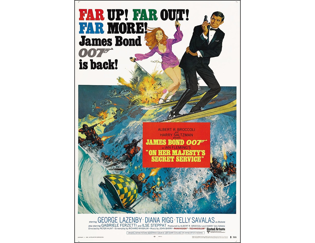 On Her Majesty's Secret Service Movie Poster 1963 - Etsy