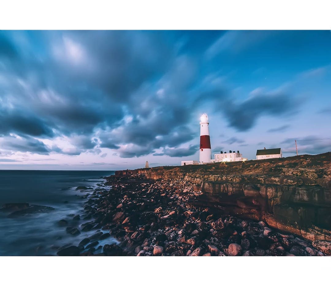 An Oceanside Lighthouse Scenic Landscape Nature Photo Landscape Poster ...