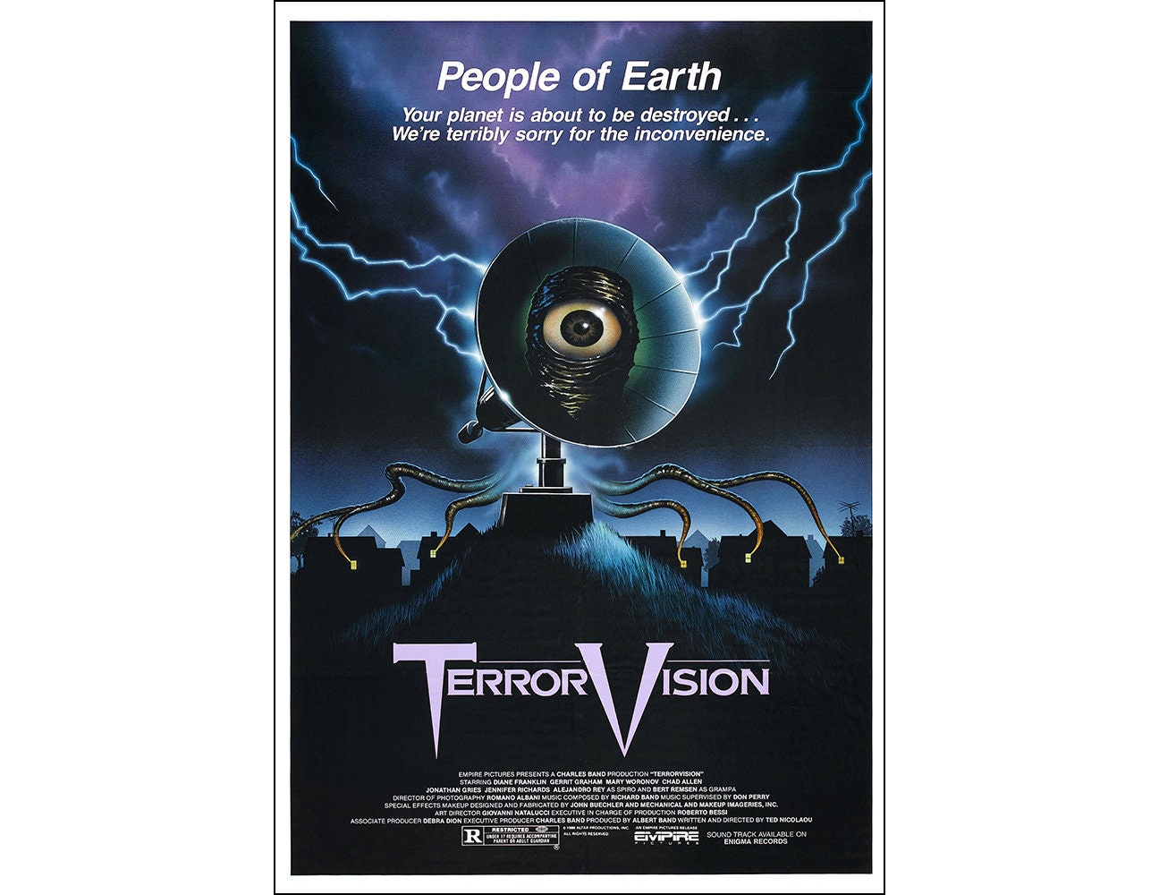 Terrorvision Movie Poster Print 1986 Science Fiction One - Etsy