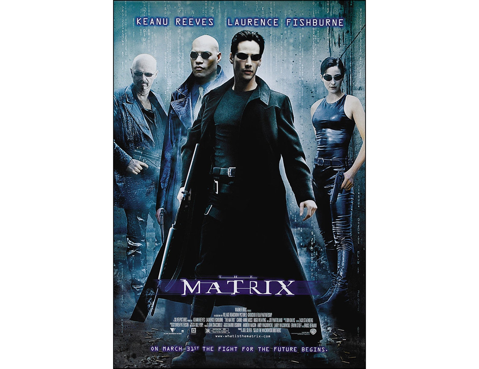 The Matrix Movie Poster 1999 Keanu Reeves Action One - Etsy UK