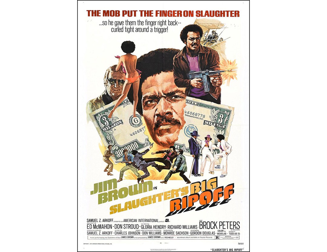 Slaughter's Big Rip off Movie Poster - 1973 - Action Adv. - - Action ...