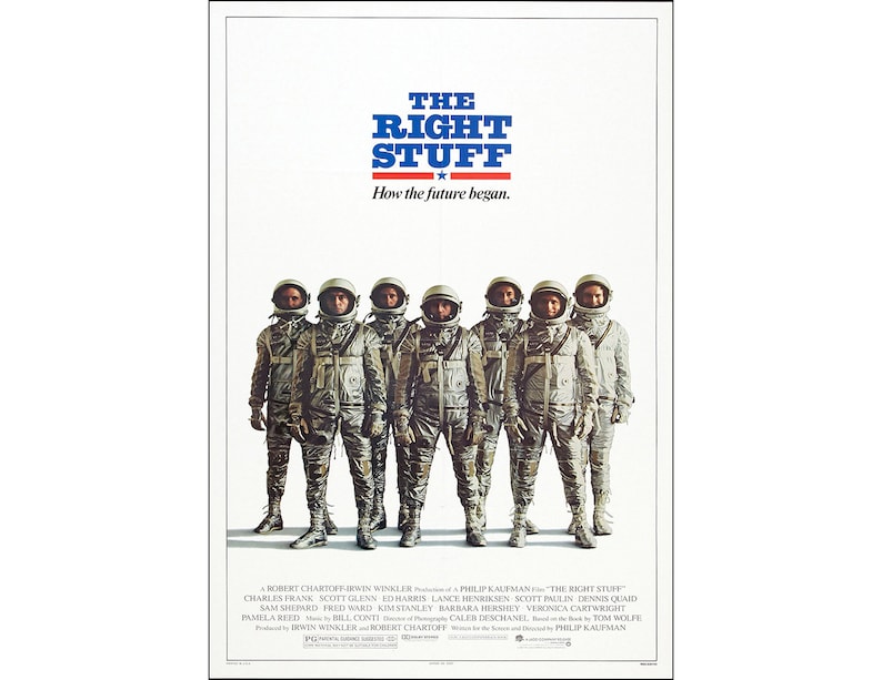 The Right Stuff Movie Poster - 1983 - Action - One Sheet Artwork - Etsy