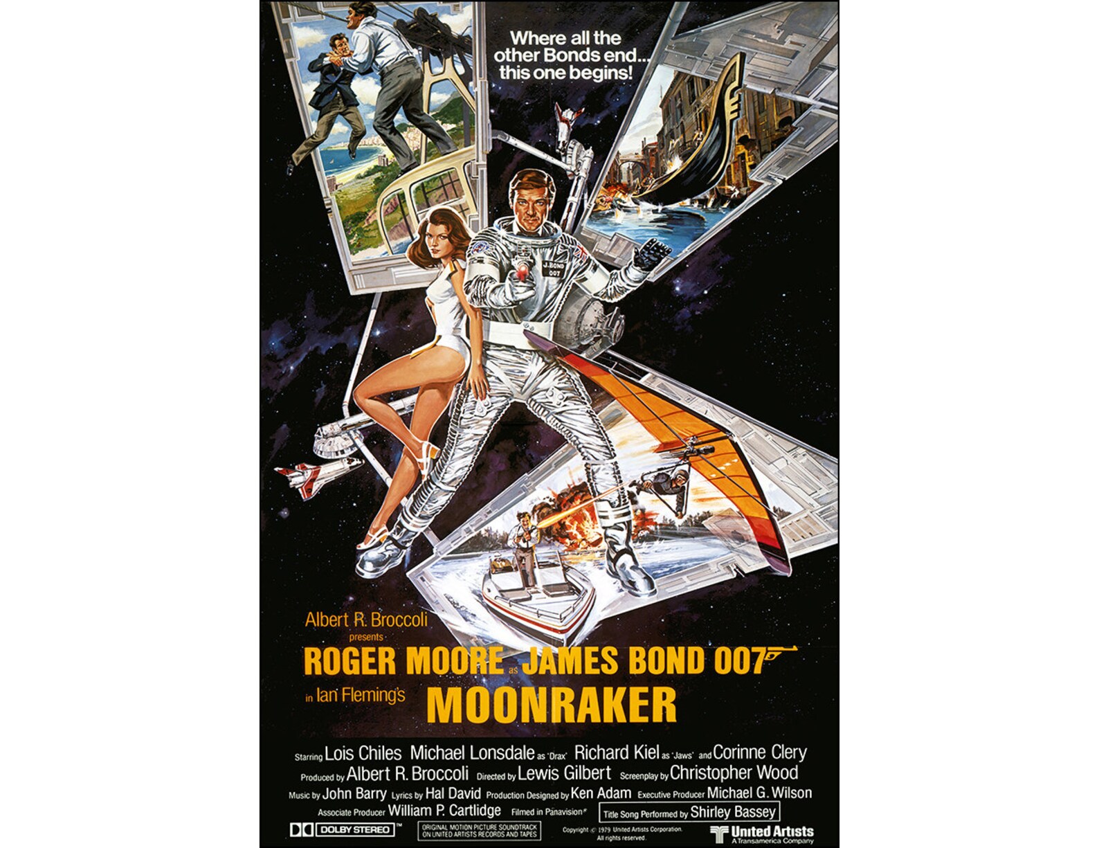 Moonraker Movie Poster 1979 James Action One Sheet Artwork - Etsy