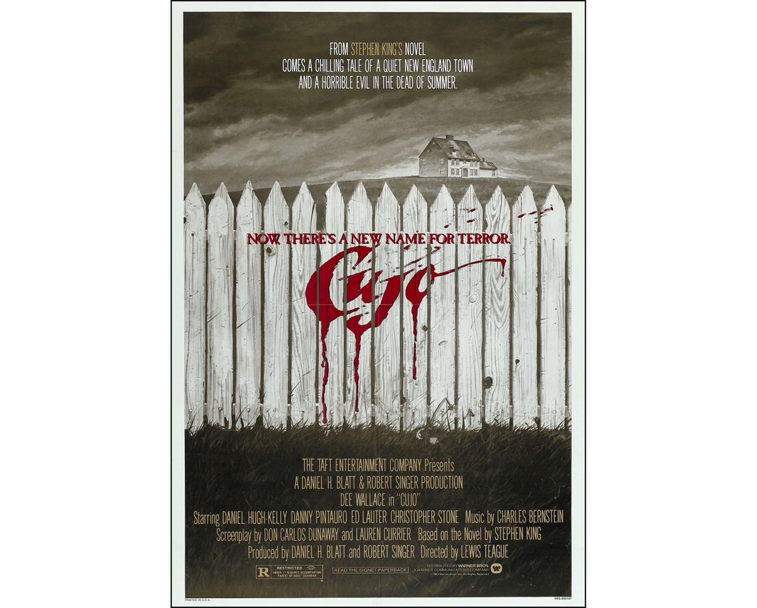 Cujo Movie Poster 1983 Horror One Sheet Artwork Digital Download - Etsy