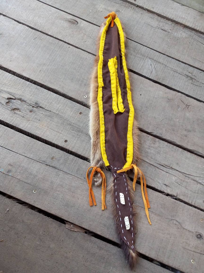 Native American Pouch Mountain Man Mink Pouch Gift for Him Long Hunters ...