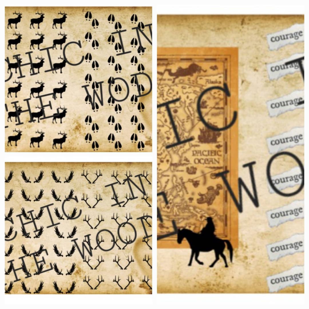 Masculine Paper Digital Printable Mountain Men Masculine Junk Journal ...