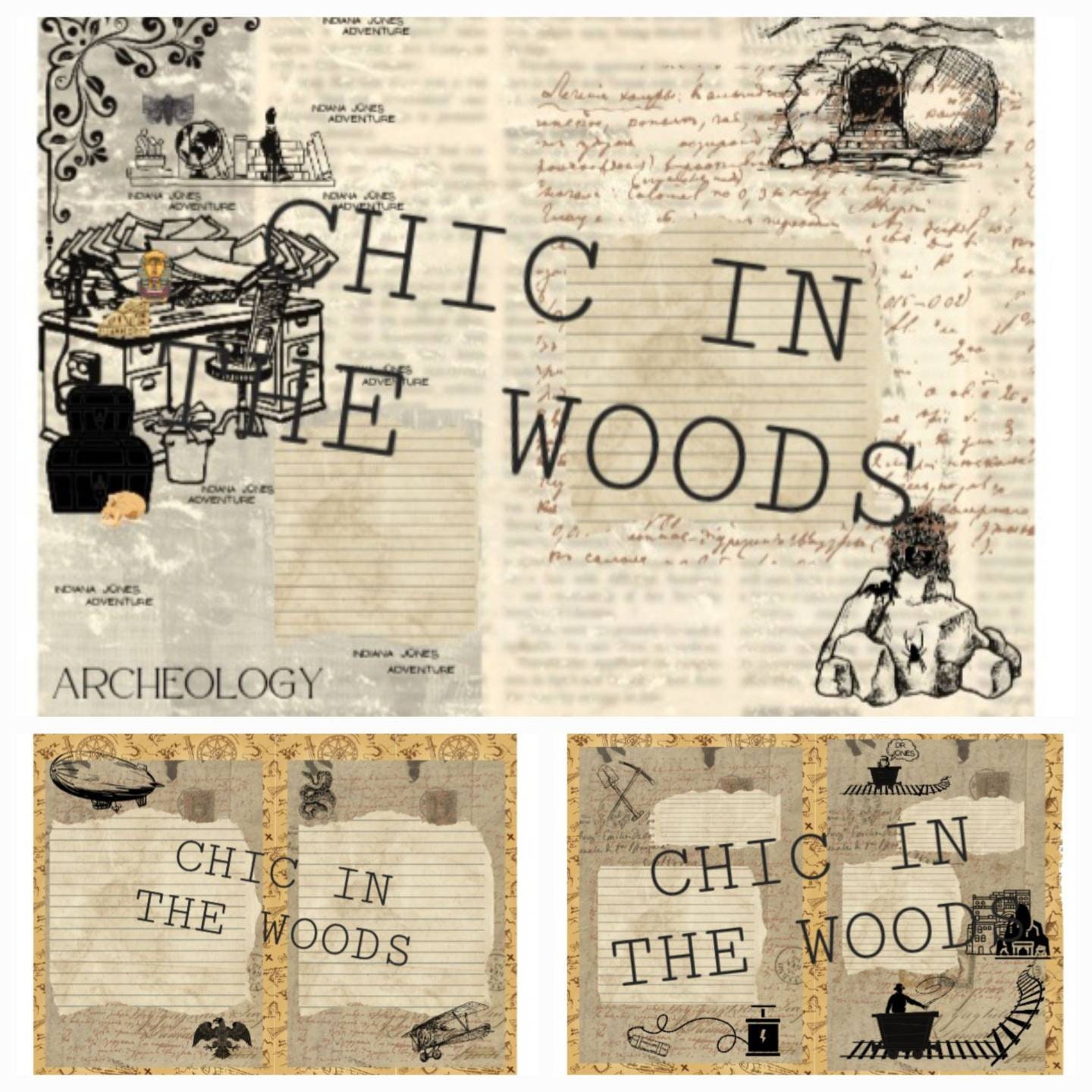 Indiana Jones Grail Party Notebook Indiana Jones Exploration and ...