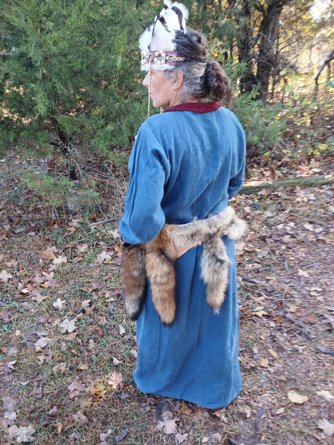 Fox Tail Belt Red Fox Gray Fox Tail Belt Renaissance Costume Mantle - Etsy