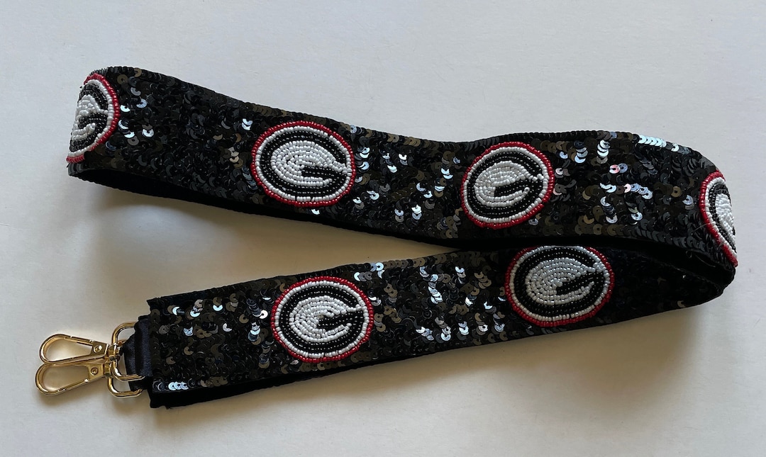 UGA Sequin Purse Straps University of Georgia Football - Etsy