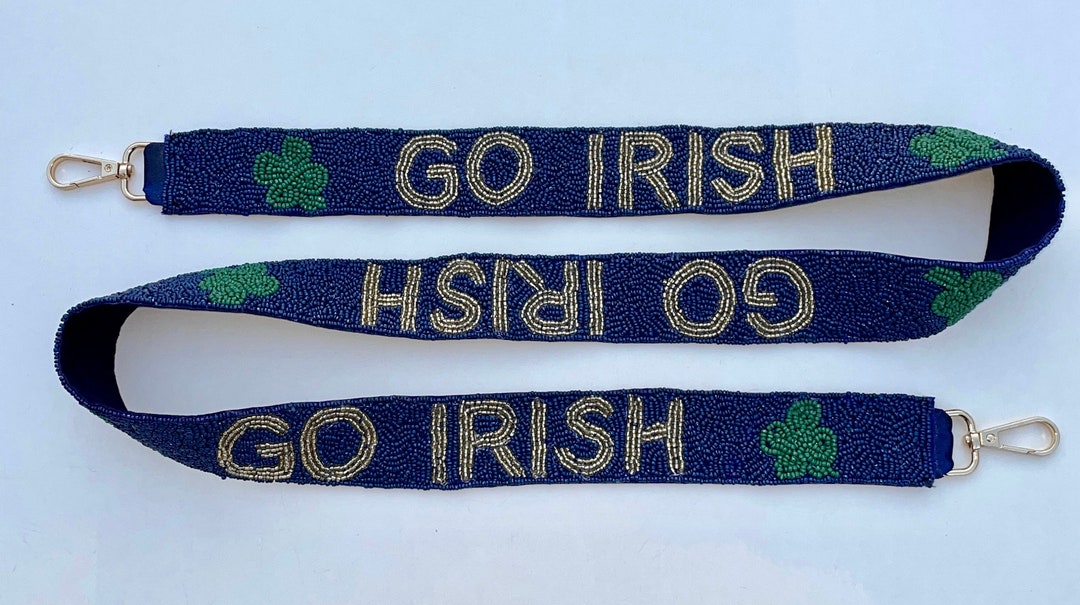 Notre Dame Beaded Purse Straps, Notre Dame Football, Tailgate, Go Irish ...