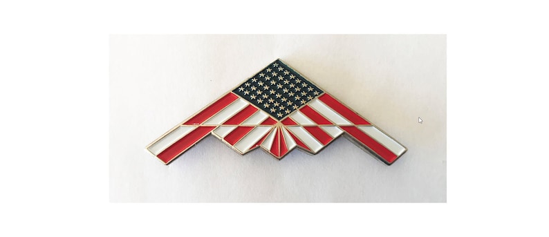 B-2 Bomber Flag Pins With Bayonet Backs - Etsy