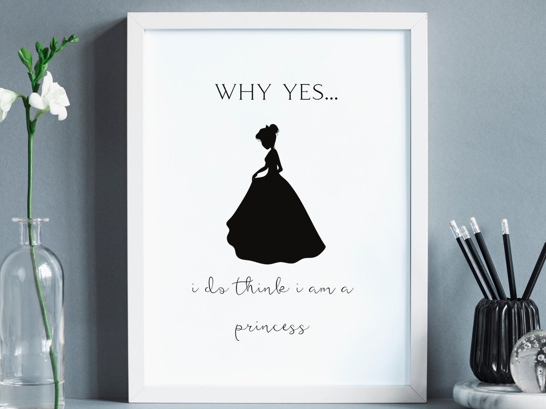 I Am a Princess Printable Wall Art, Princess Poster, Printable Law of ...