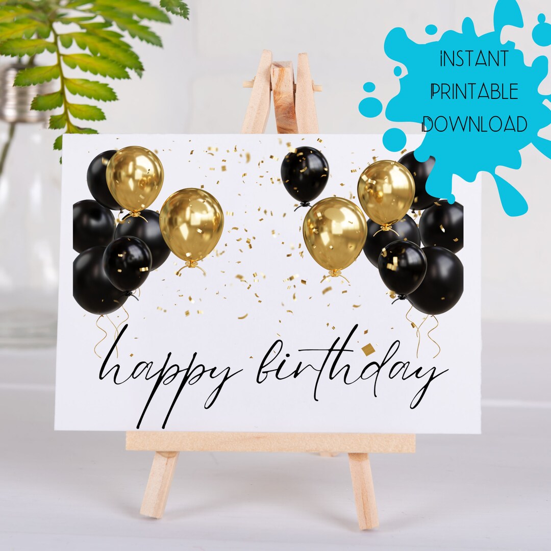 Printable Birthday Card, Instant Download Over the Hill Birthday Card ...